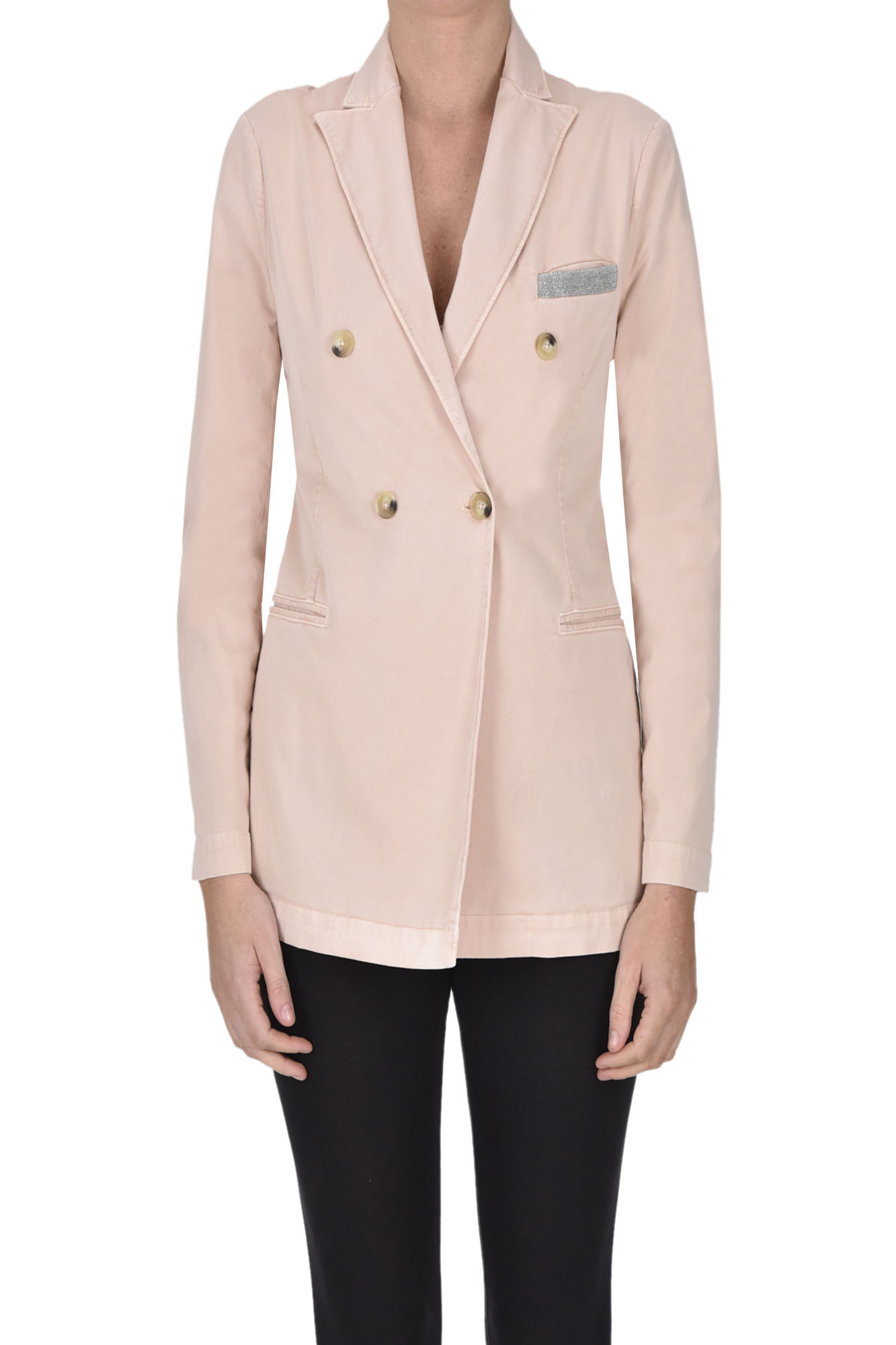 Fabiana Filippi Blazer doppiopetto in cotone | Acquista ora su Glamest ...